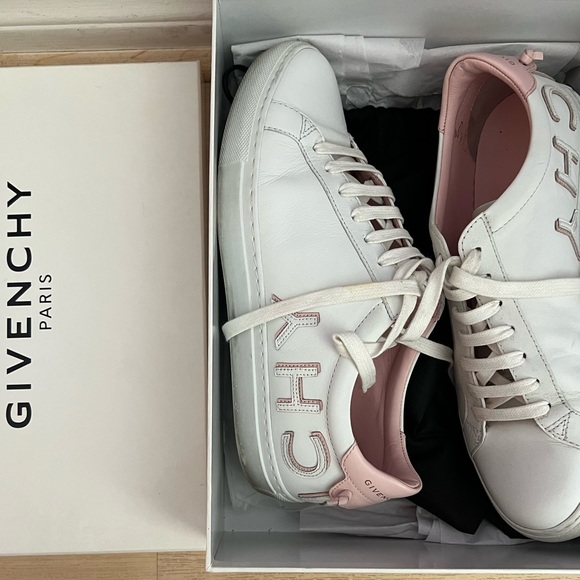 Givenchy | Shoes | Givenchy White Sneakers Size 4 | Poshmark